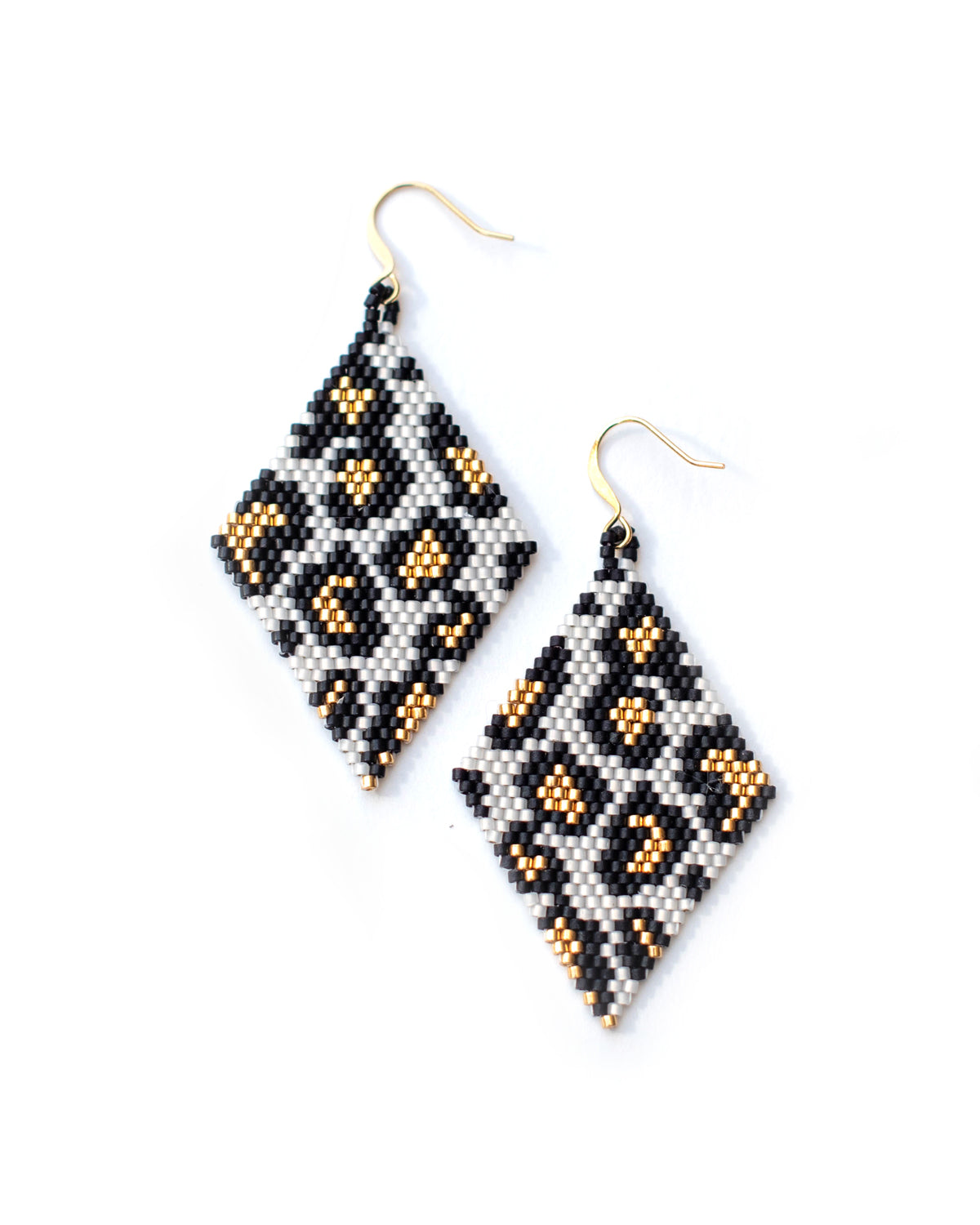 Leopard beaded earrings store